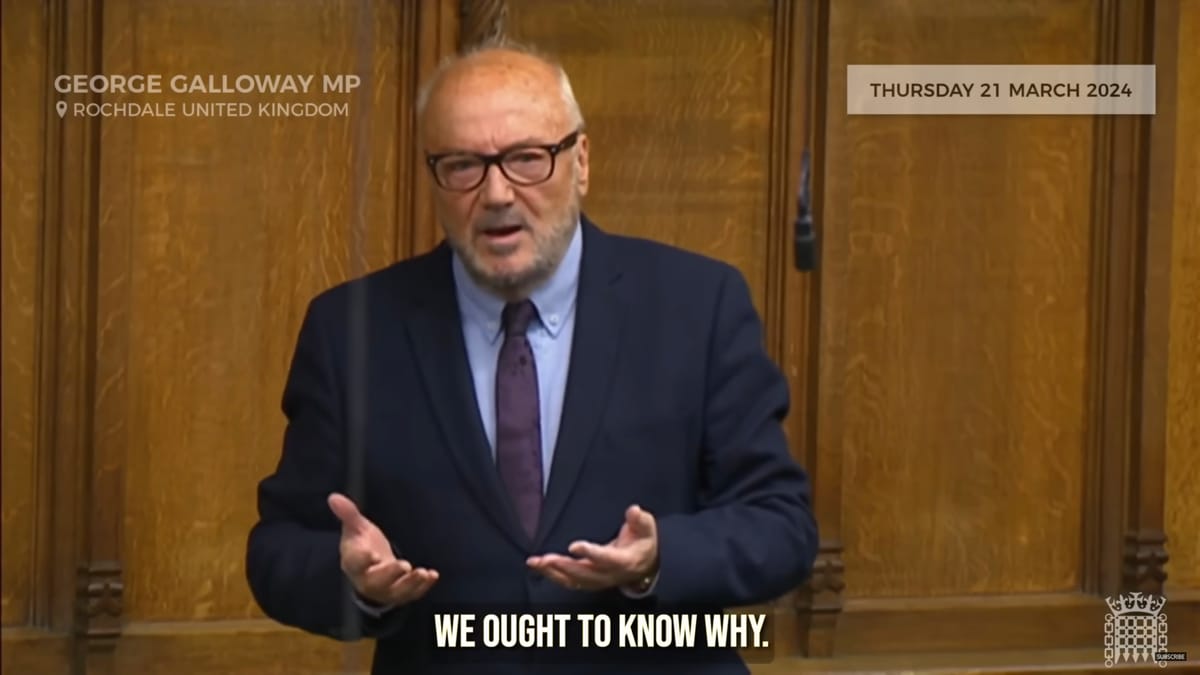George Galloway on U.K. ‘by Jingo’: ‘Plenty of Jingo’, No Men, Ships ...