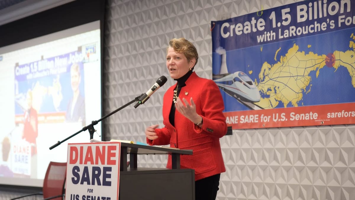 U.S. Senate Candidate Diane Sare: Revive the Intention of Our Nation To ...